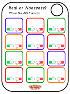 Real or Nonsense? - TeachingCave.com - TeachingCave.com