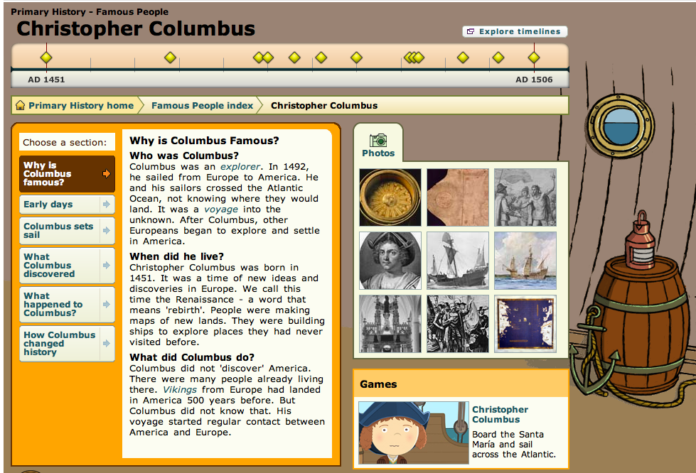 Christopher Columbus | Teaching Resources | KS1 and KS2 - TeachingCave.com
